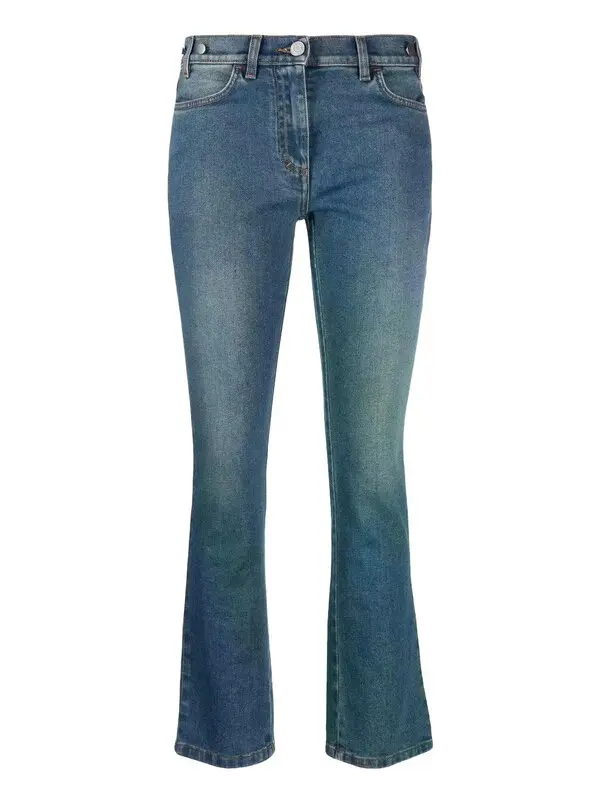 Philosophy Di Lorenzo Serafini Mid-rise Cropped Jeans - Blue