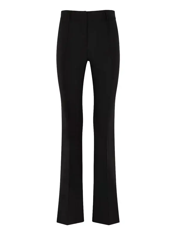 Veronica Beard Hibiscus Flared Trousers - Black