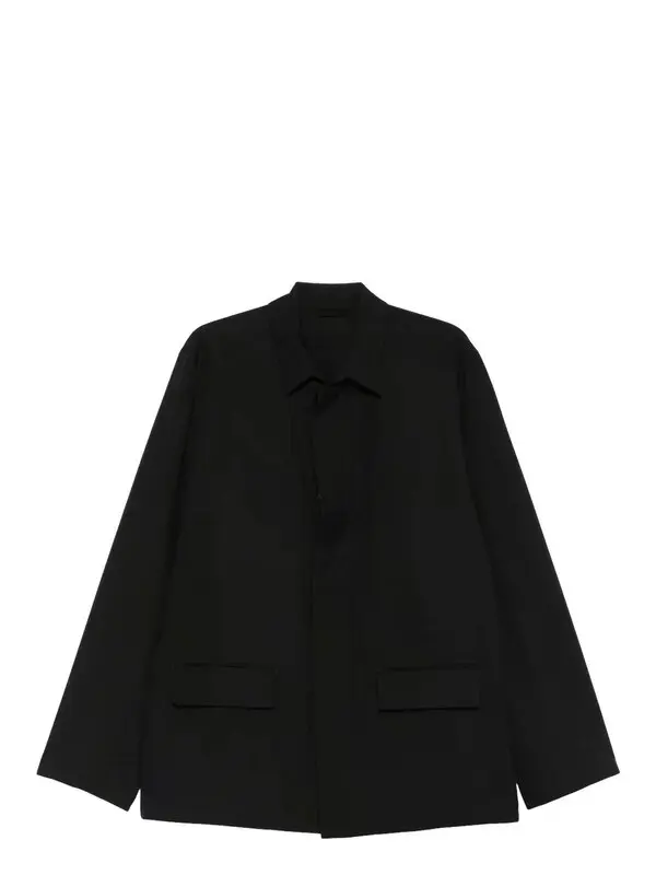 RIER Poplin Wool Jacket - Black