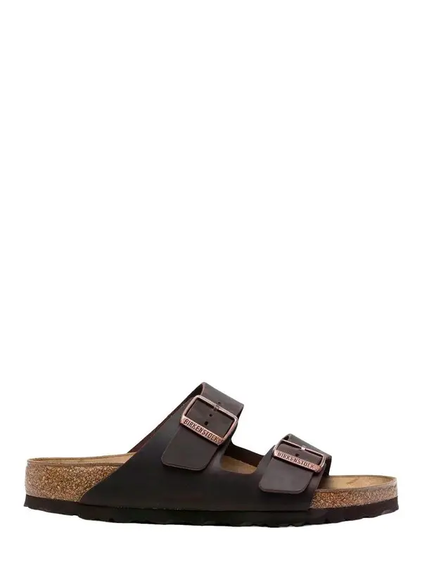 BIRKENSTOCK Arizona Oiled Leather Sandals - Brown