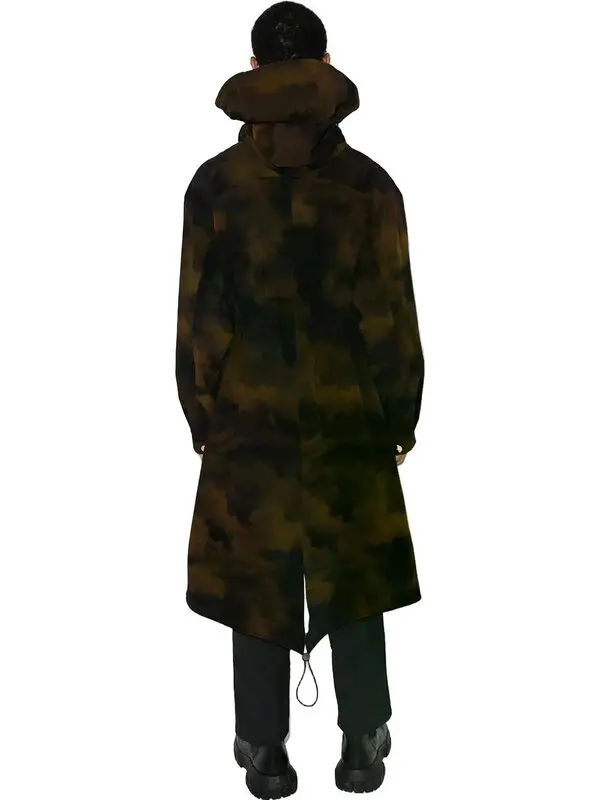A-COLD-WALL* Camouflage Print Hooded Coat - Multicolour