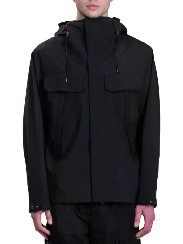 C.P. COMPANY Goggle Hooded Jacket - Black