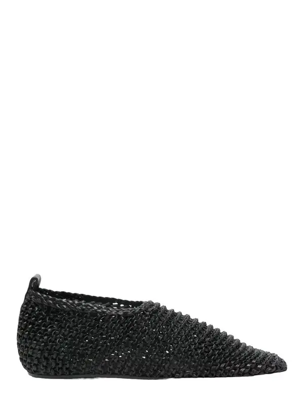 TOTEME Woven Ballet Flats - Black