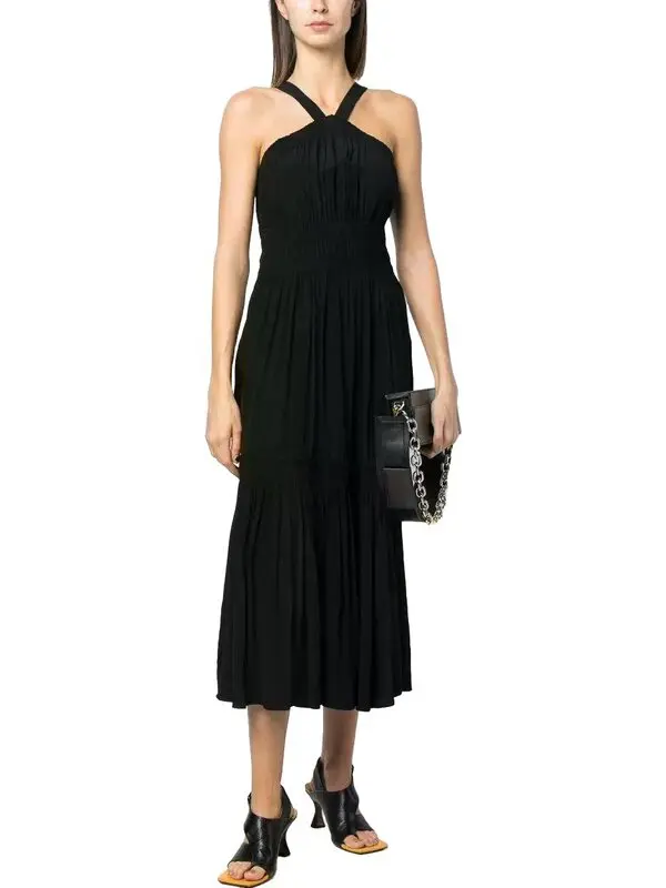 Proenza Schouler White Label Sleeveless Shirred Dress - Black