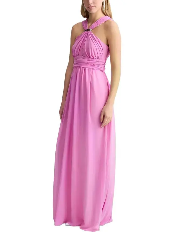 Liu Jo Draped-detail Evening Dress - Pink