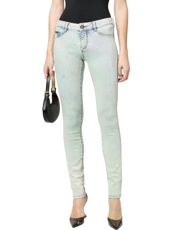 Philipp Plein High-rise Skinny Jeans - Blue
