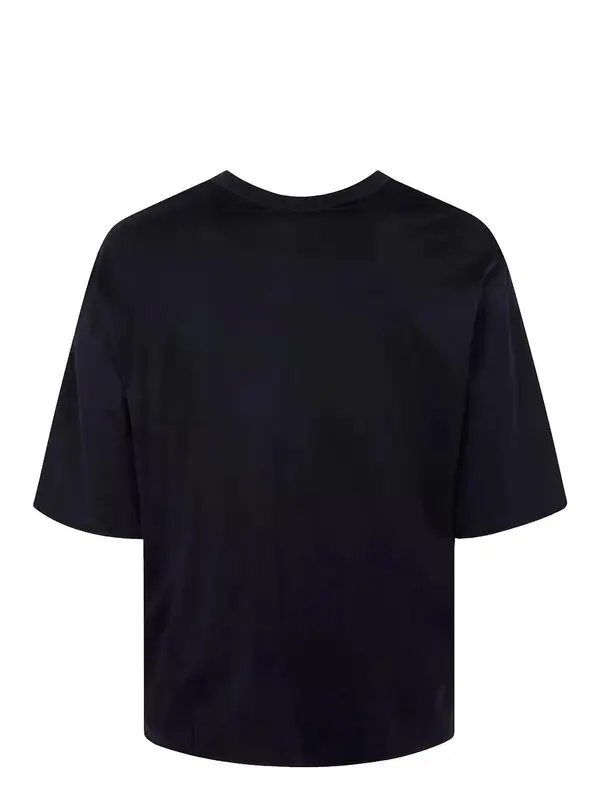 Emporio Armani Logo-appliqué Cotton T-shirt - Black