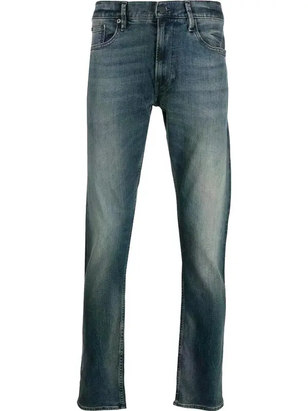 Polo Ralph Lauren Stonewashed Slim-cut Jeans - Blue