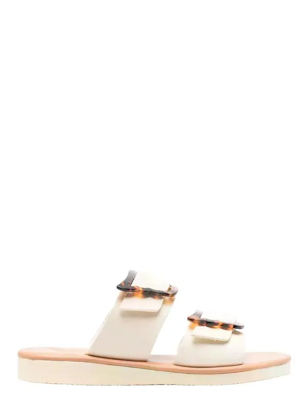 ANCIENT GREEK SANDALS Iaso Flat Sandals - Neutrals