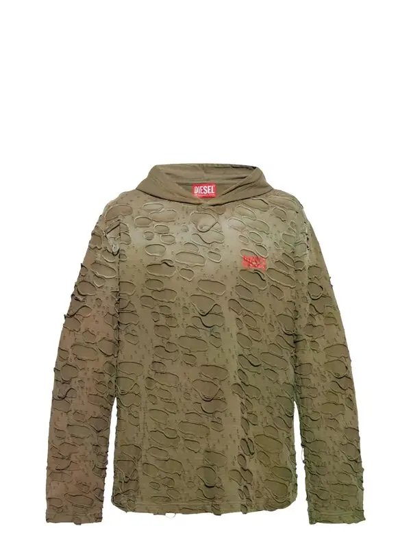 DIESEL® T-crane-ls Hoodie - Neutrals