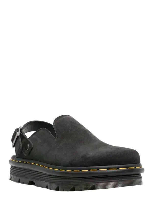 Dr. Martens Zebzag Suede Mules - Black