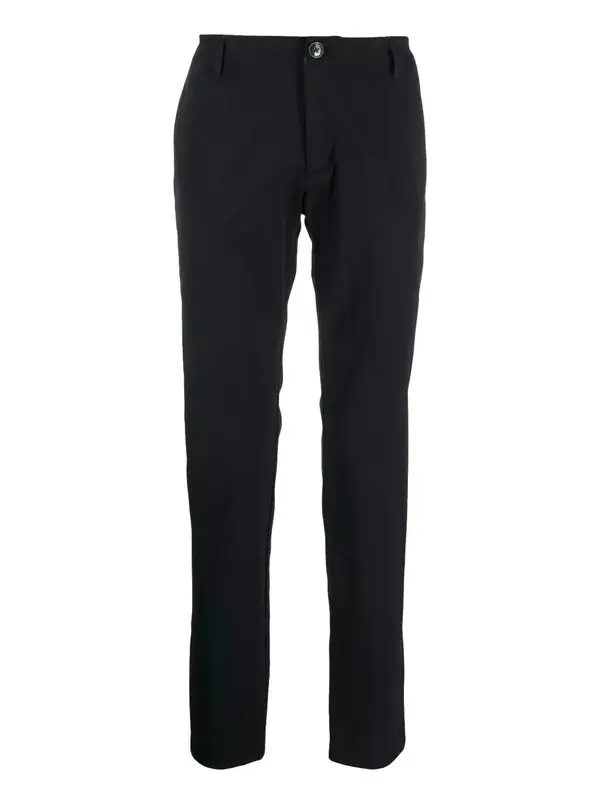 Armani Exchange Mid-rise Tapered Trousers - Blue