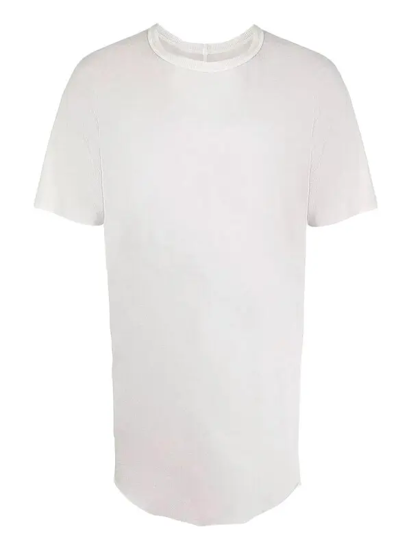 Boris Bidjan Saberi Lace-up-detail Longline T-shirt - Grey