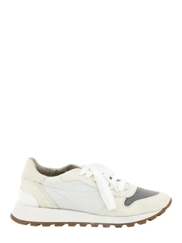 Brunello Cucinelli Panelled Design Sneakers - Neutrals