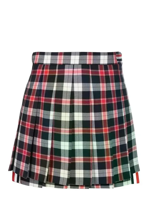 Thom Browne Pleated Mini Skirt - Blue