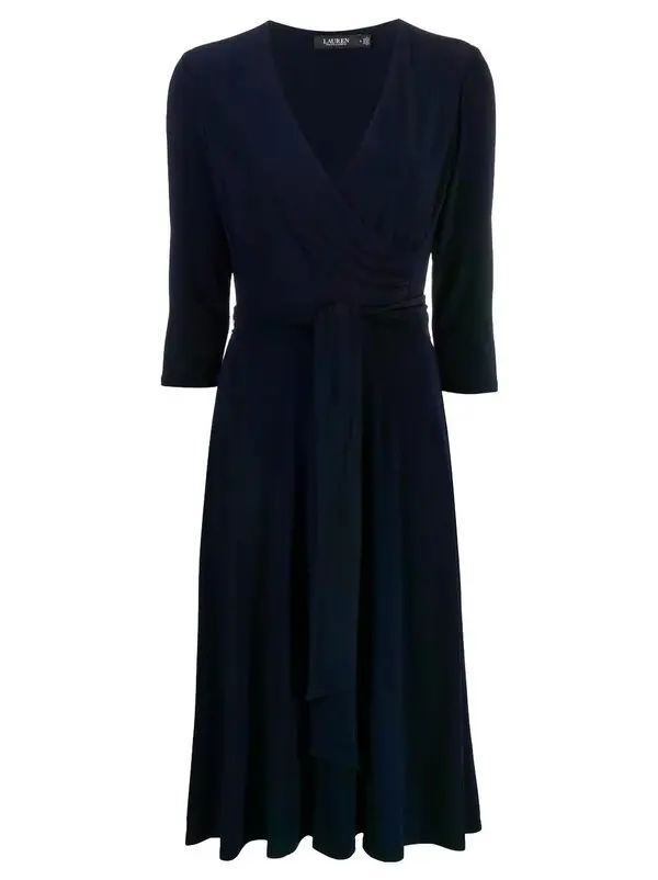 Ralph Lauren Carlyna Tie-waist Dress - Blue