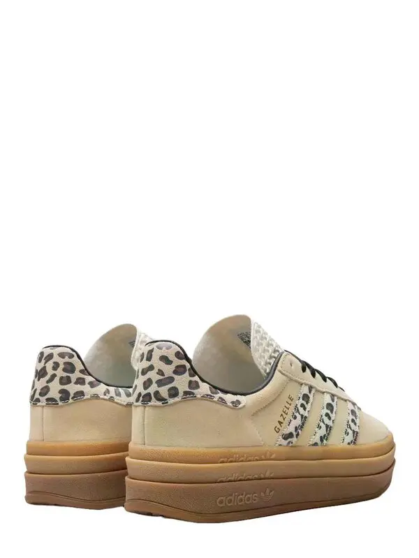 Adidas Gazelle Bold Cream Leopard Sneakers - Neutrals