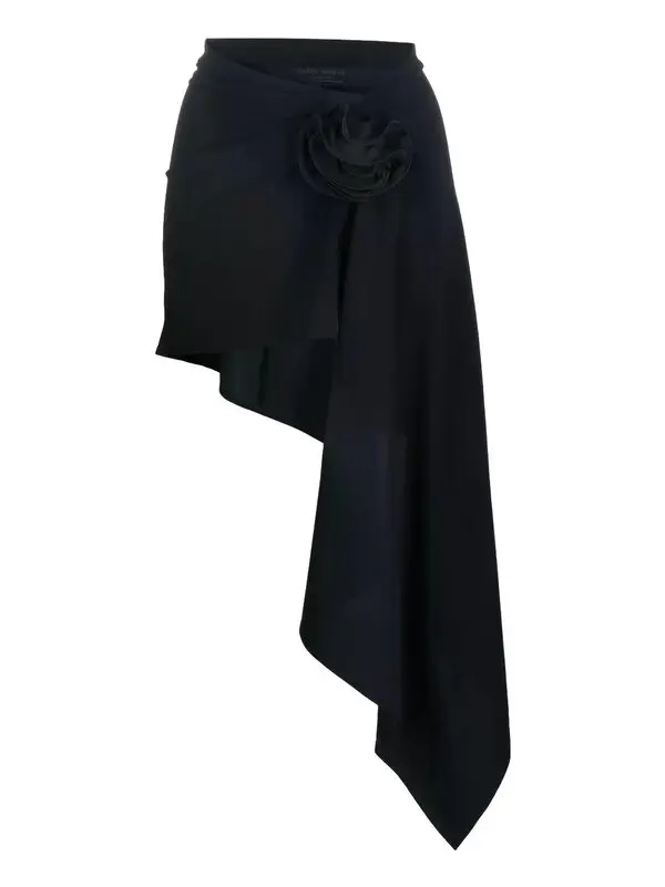 Magda Butrym Rose-sash Miniskirt - Black