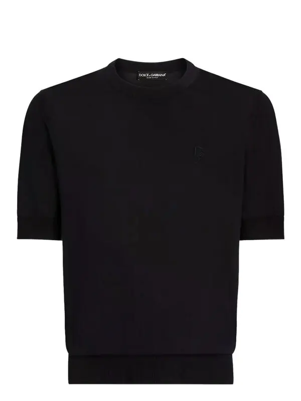 Dolce & Gabbana Logo-embroidered T-shirt - Blue