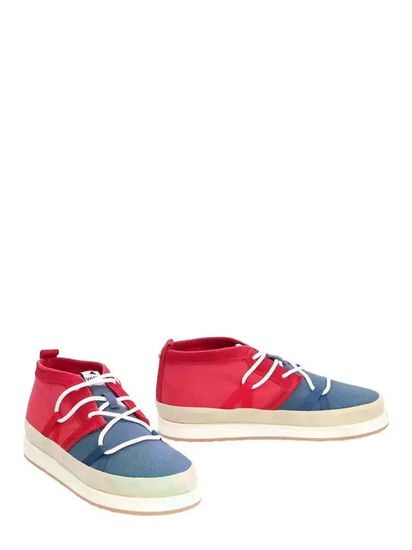 VOLTA Suede Lace-up Sneakers - Red