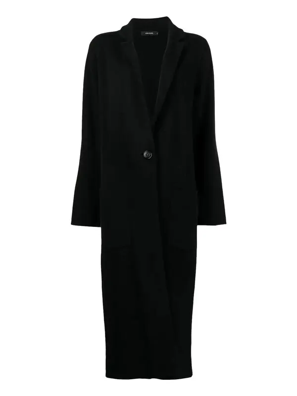 LISA YANG Single-breasted Fitted Coat - Black