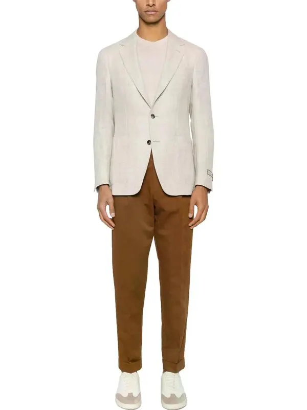 Canali Single-breasted Blazer - Neutrals