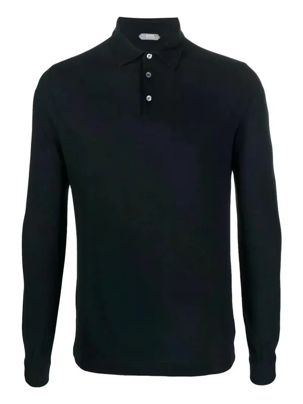 ZANONE Ice Cotton Polo Shirt - Blue