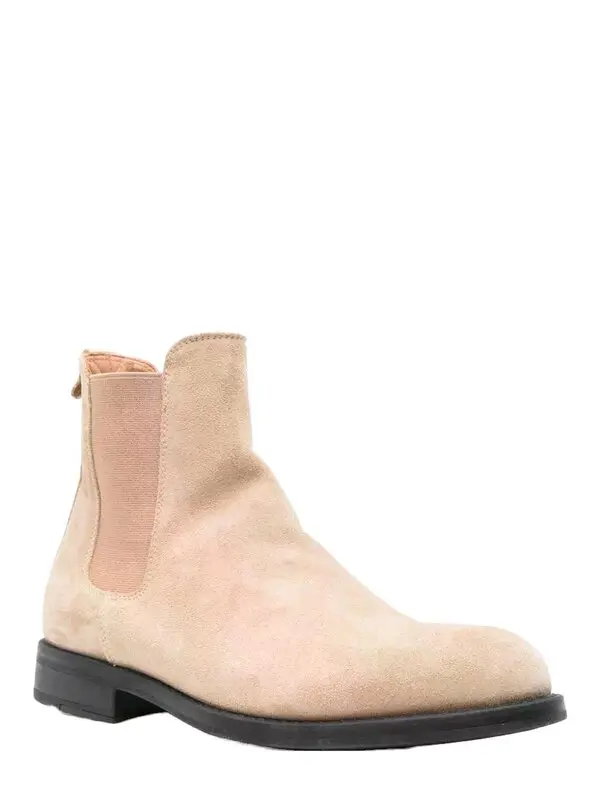 SCAROSSO Claudia Suede Chelsea Boots - Neutrals