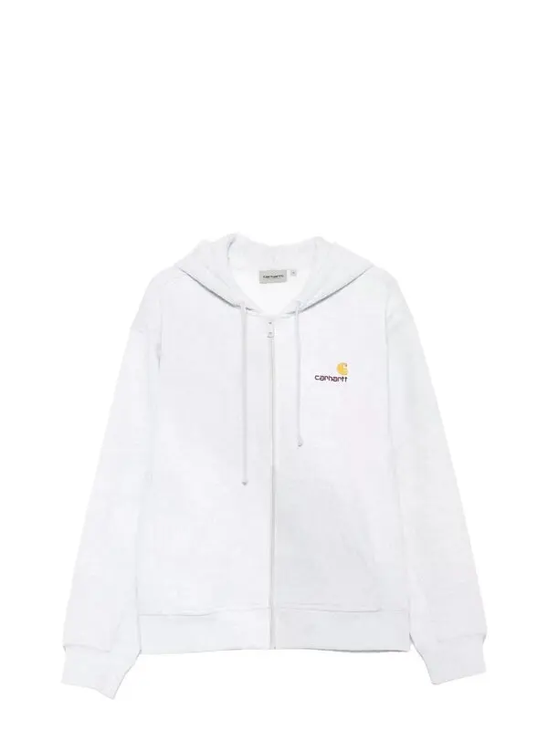 Carhartt Work In Progress Logo-embroidered Hoodie - Grey