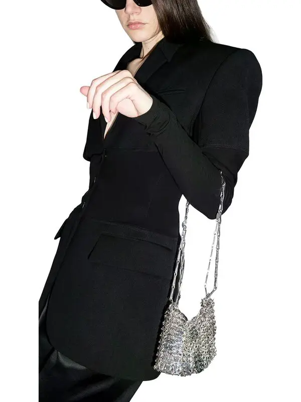 Rabanne Iconic 1969 Nano Shoulder Bag - Silver