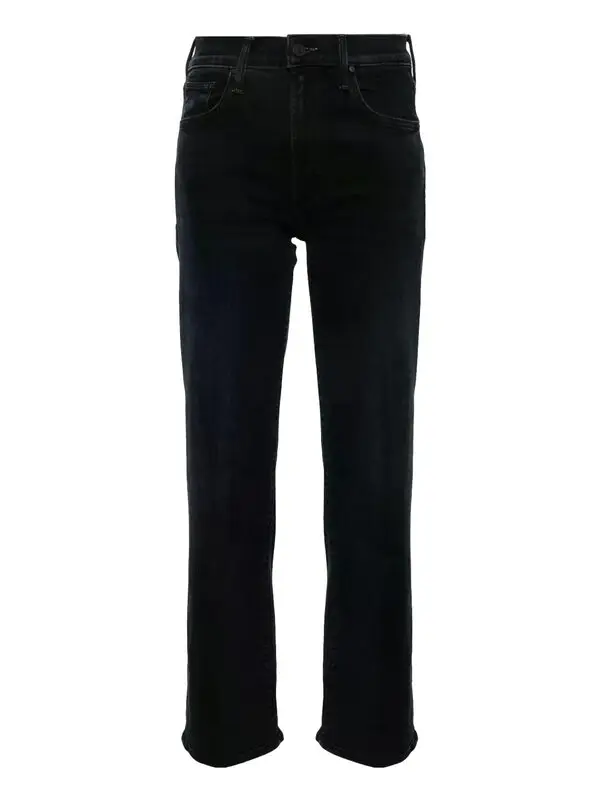 MOTHER The Mid Rise Zip Rambler Ankle Jeans - Blue
