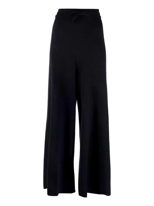 JIL SANDER Cashmere Wide Leg Trousers - Blue