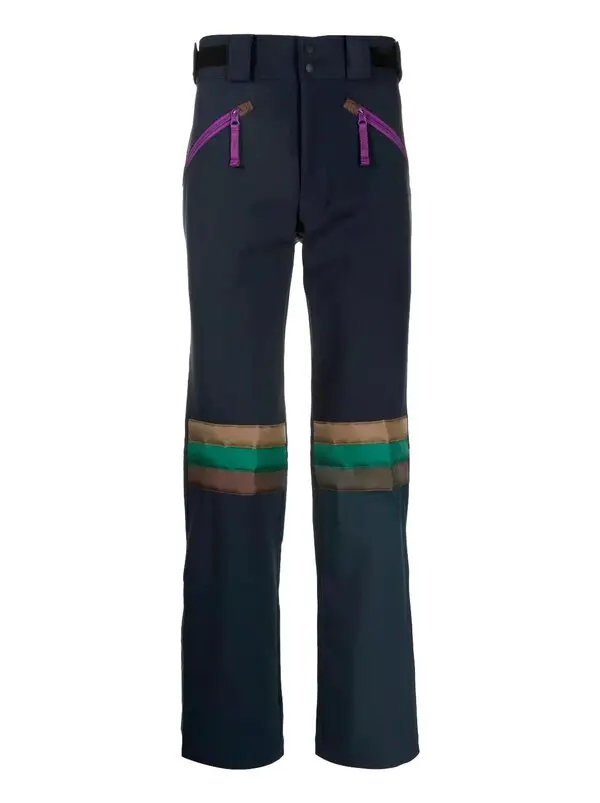 Kolor Panelled Straight-leg Trousers - Blue