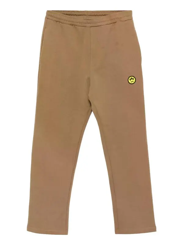 BARROW Flocked-logo Track Pants - Brown