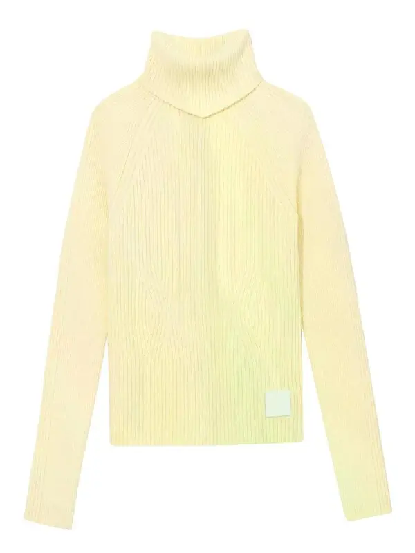 Marc Jacobs Ribbed Turtleneck Jumper - Yellow