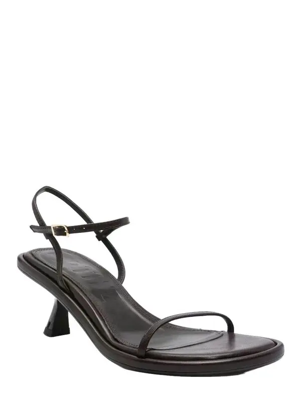 SOULIERS MARTINEZ Ivone Leather Sandals - Brown