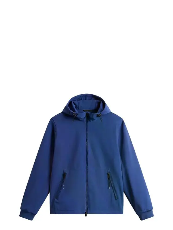 Woolrich Zip-up Hooded Jacket - Blue