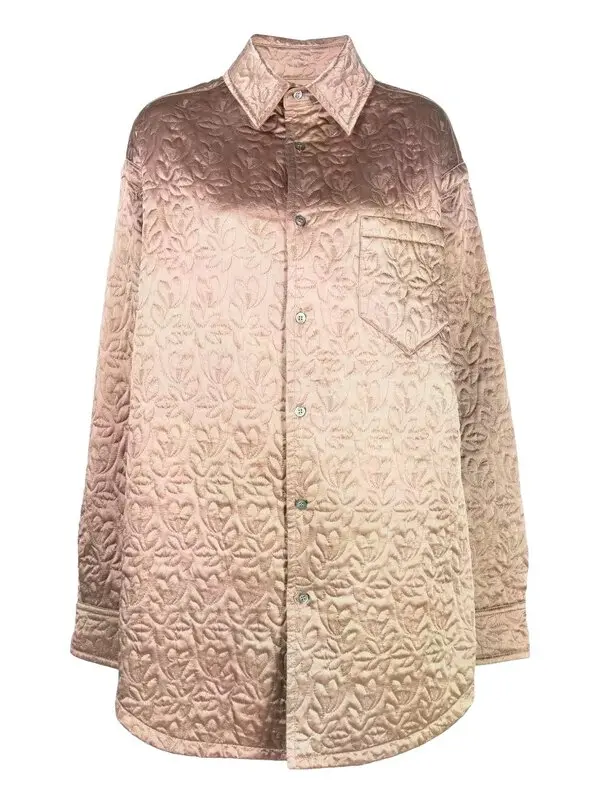 MAISON MARGIELA Quilted Jacquard Shirt - Neutrals