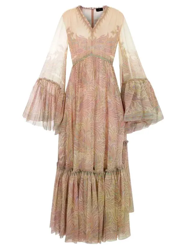 Etro Printed Maxi Dress - Pink