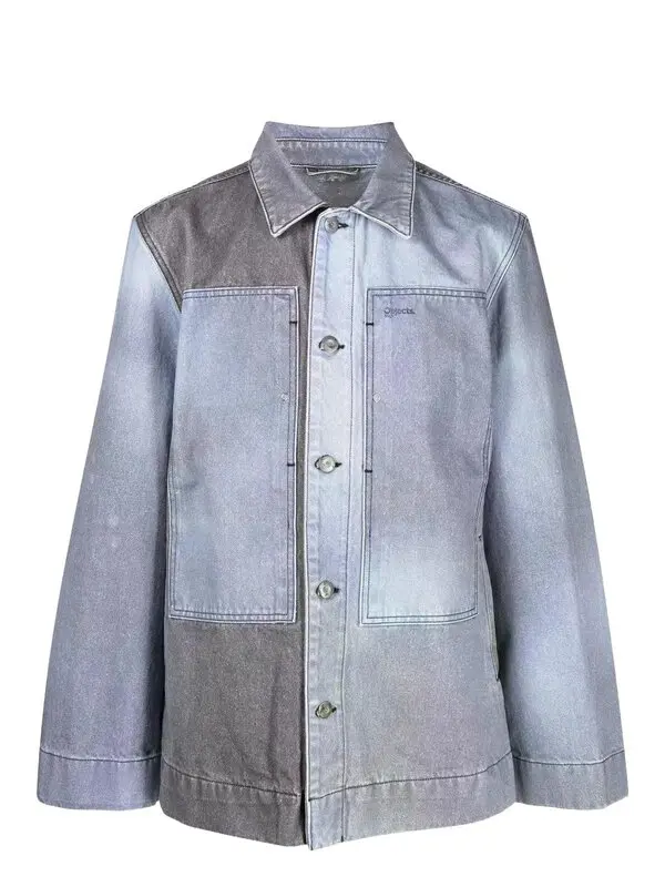 OBJECTS IV LIFE Two-tone Denim Shirt Jacket - Blue
