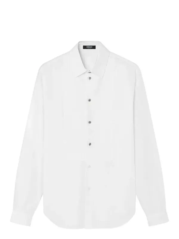 Versace Crystal Piqué Shirt - White