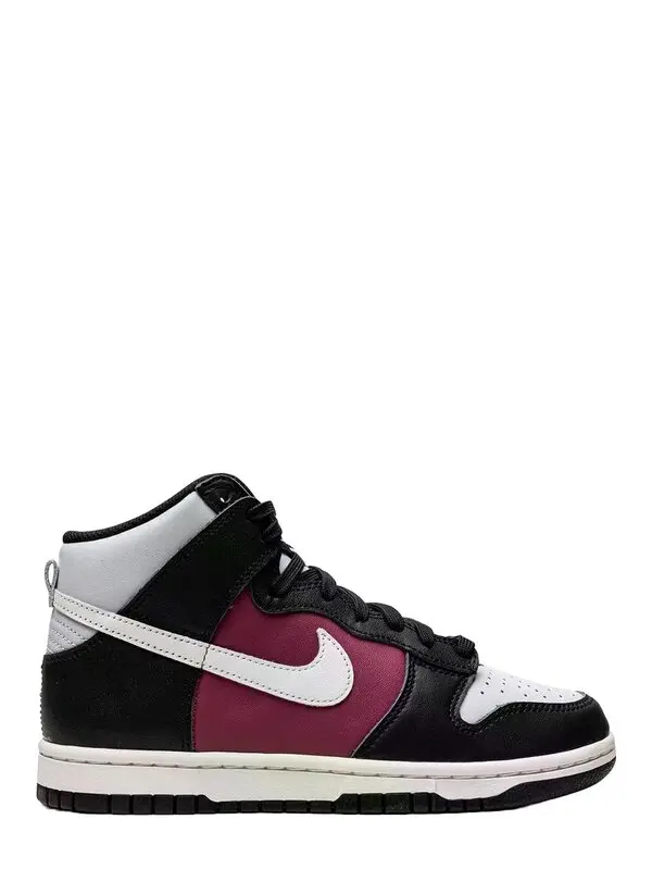Nike Dunk High /summit White/rosewood Sneakers - Black