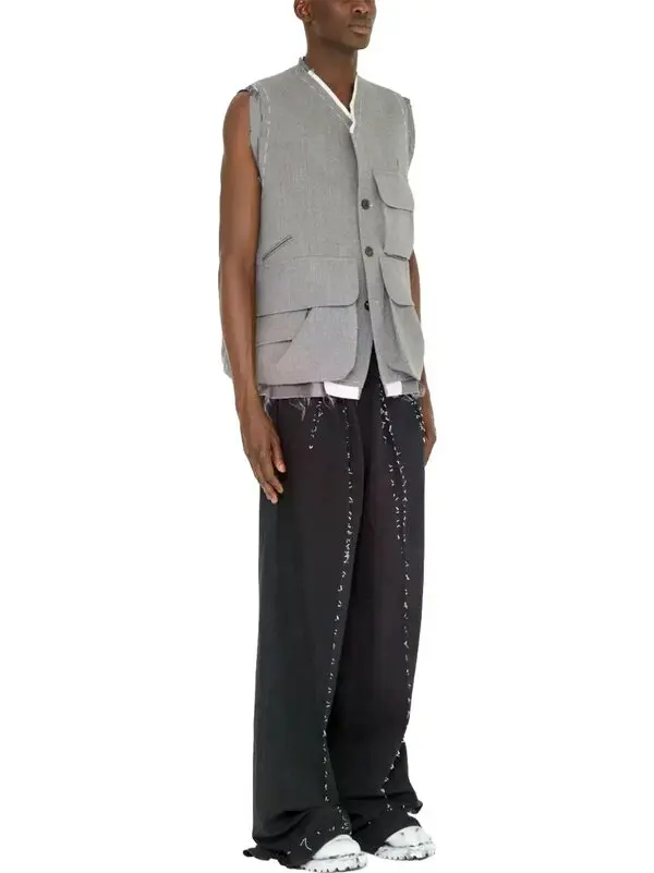 MAISON MARGIELA Wool Cargo Vest - Grey