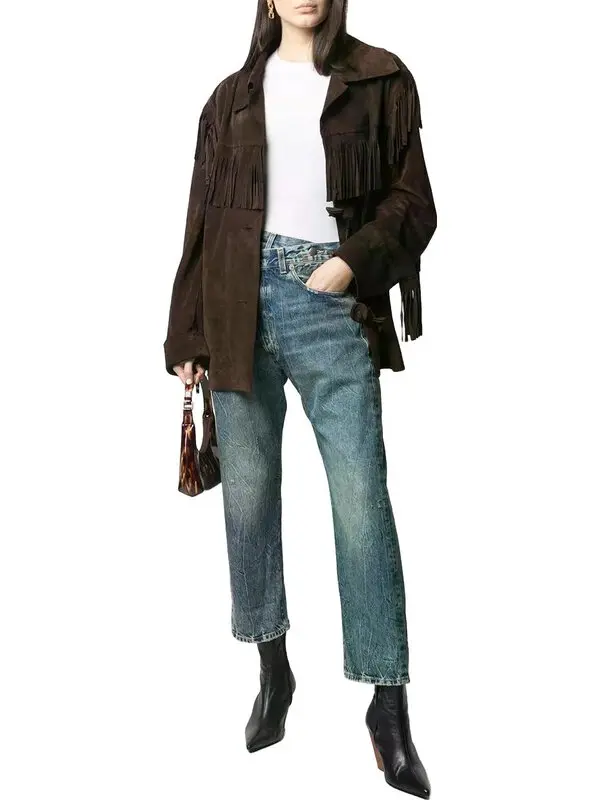 R13 Crossover High-rise Jeans - Blue