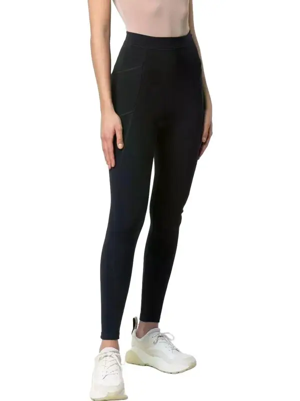 Stella McCartney Logo-print Scuba Leggings - Blue