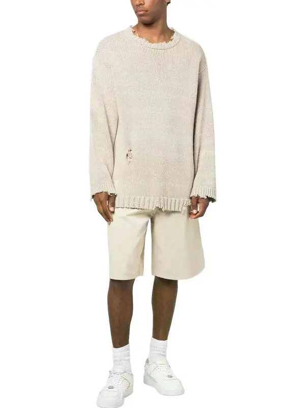 Off-White Canvas Shorts - Neutrals