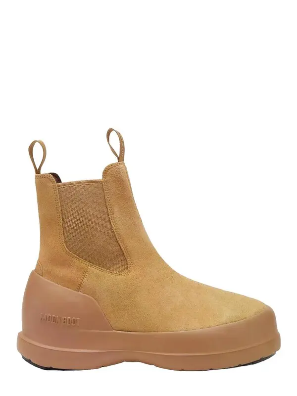 Moon Boot Luna Logo-embossed Chelsea Boots - Neutrals