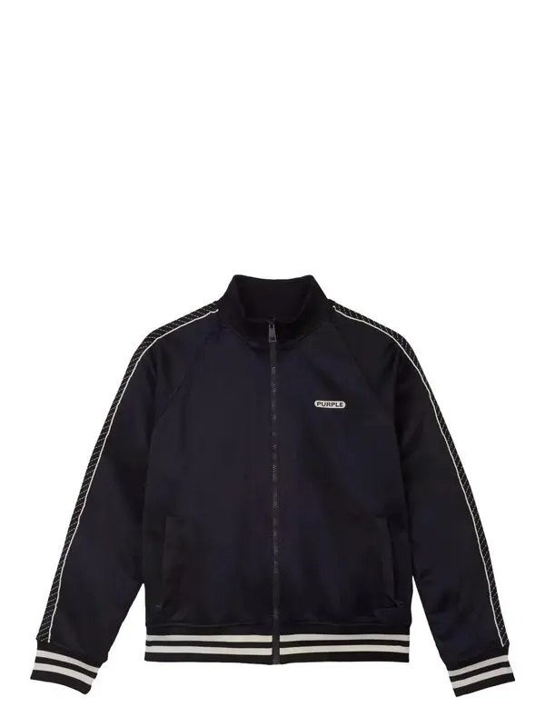PURPLE BRAND Striped-edge Lightweight Jacket - Black