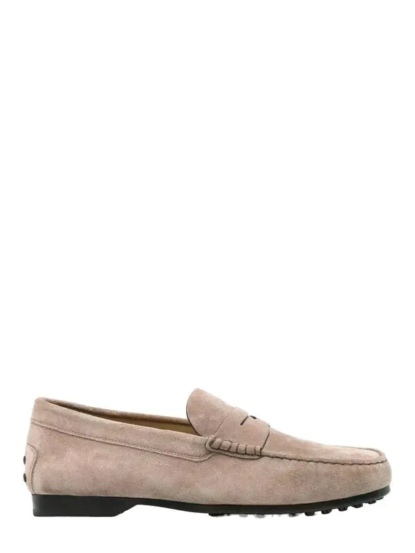 TOD'S Gommino Suede Loafers - Neutrals