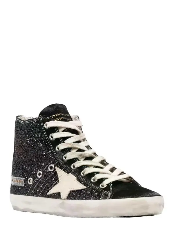 GOLDEN GOOSE Francy Penstar High-top Sneakers - Black